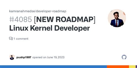 New Roadmap Linux Kernel Developer · Issue 4085 · Kamranahmedsedeveloper Roadmap · Github