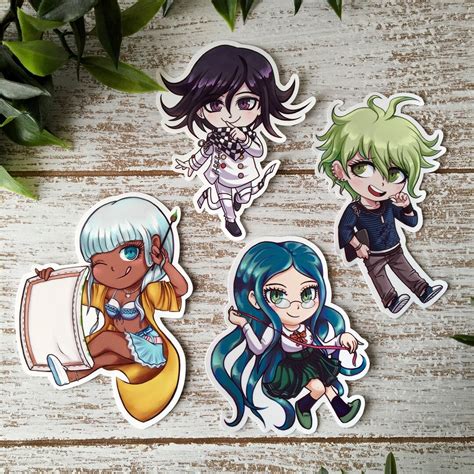 Chibi Drv3 3in Vinyl Stickers Etsy