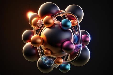 El Modelo De Protones De Electrones De Neutrones De Núcleo Atómico