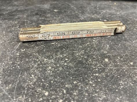 Vintage Wood Folding Measuring Stick Etsy