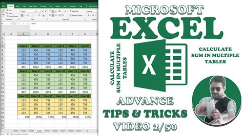 calculate sum in multiple tables in excel excel me mukhtalif tables