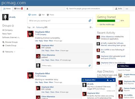 Microsoft Yammer Review Review Pcmag Uk