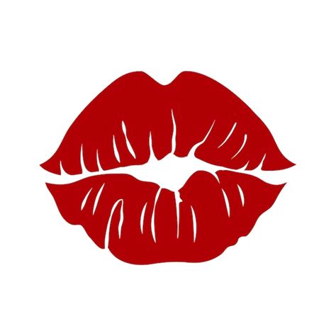 Lips Kiss Vector Free