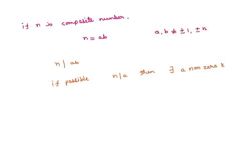 Solved Prove If N Is A Composite Number Then There Are Integers A