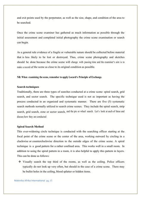 CRIME SCENE MANAGEMENT COMPILED PDF