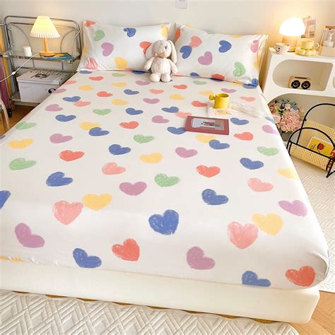 Sunnysunny 100 Pure Cotton New Cute Designs Fitted Bedsheet Soft