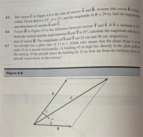 Solved 4 5 The Vector C In Figure 4 8 Is The Sum Of Vectors Chegg