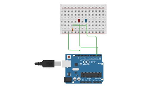 Circuit Design Blink Tinkercad