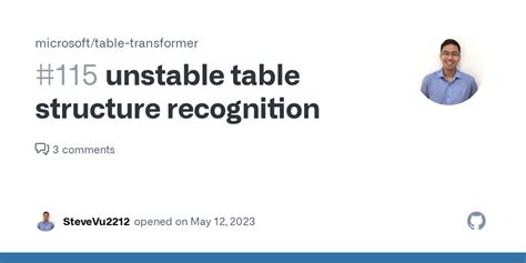 Unstable Table Structure Recognition Issue Microsoft Table