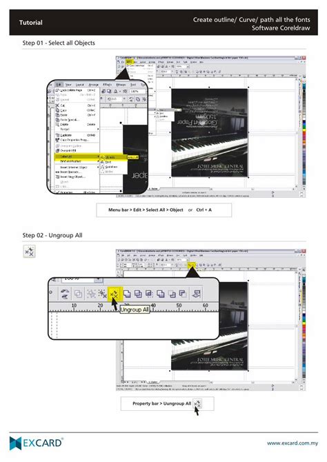 pdf tutorial create outline curve path all the fonts software