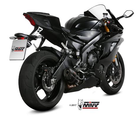 Mivv Suono RVS Black Slip On Einddemper Met E Keur Yamaha YZF 600 R6