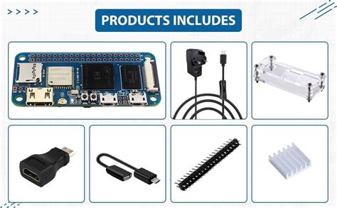 GeeekPi Banana Pi BPI M ZERO Starter Kit With Banana Pi BPI M ZERO Quad Core Single Board