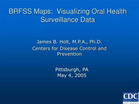 PPT BRFSS Maps Visualizing Oral Health Surveillance Data PowerPoint