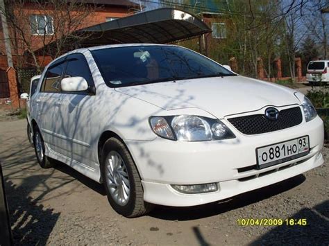 2001 Toyota Corolla Runx Specs