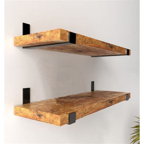 Rustic Wall Shelf Solid Wood Shelves Hand Crafted Solid Wood Shelf