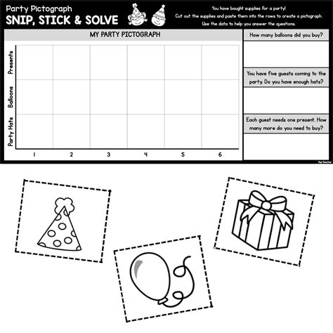Party Pictograph Graphing Data Activity Top Teacher
