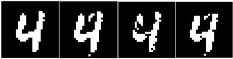 From Left To Right Original Binary Image Adversarial Examples After