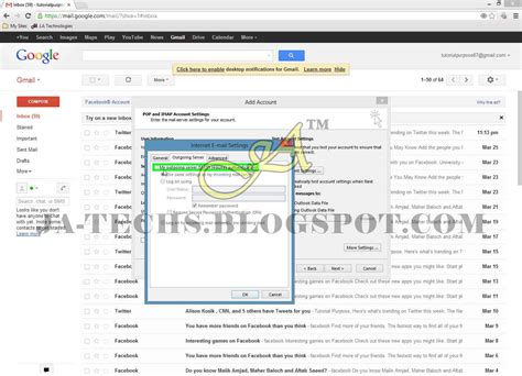How To Set Gmail Account In Outlook 2013 Facesaca