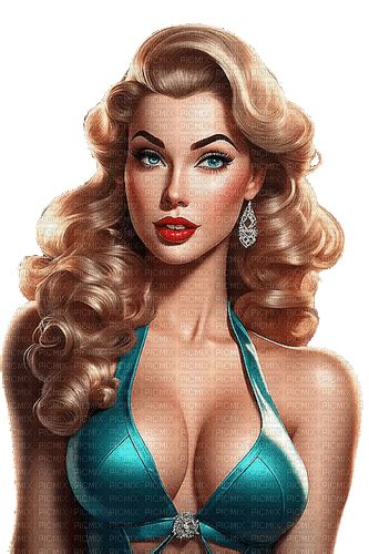 Vintage Retro Pin Up Woman Milla1959 Free Animated GIF PicMix