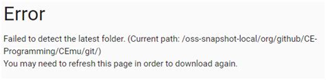 Binary Download Error · Issue 404 · Ce Programmingcemu · Github