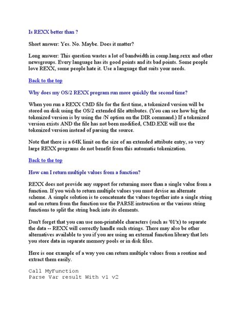 Is Rexx Better Than Pdf Computer Engineering Computer Data