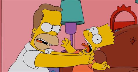 Homer Simpson Done Strangling Bart On ‘the Simpsons