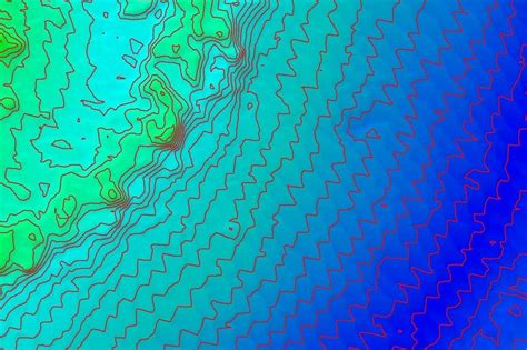 Jagged Contours Derived From The Dem Of The Boulevard Rock Ring