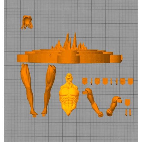 Eren Walls Shingeki No Kyojin STL D Print Files