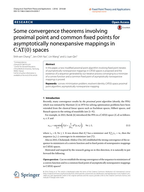 Pdf Some Convergence Theorems Involving Proximal Point And Common