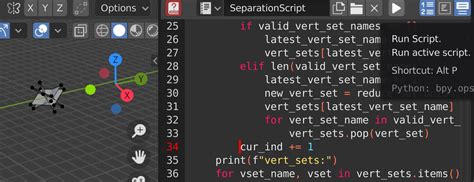 Python How Can I Separate The Vertices Of A Mesh Based On Vertex