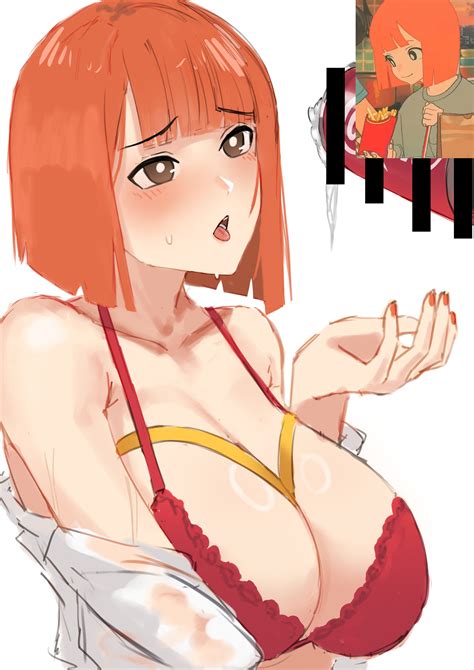 Rule 34 1girls Alternate Breast Size Big Breasts Bob Cut Bra Breasts