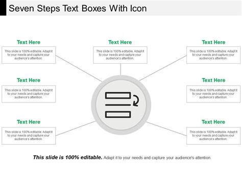 Seven Steps Text Boxes With Icon Presentation PowerPoint Diagrams PPT Sample Presentations