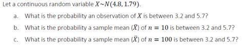 Solved Let A Continuous Random Variable Xn A Chegg