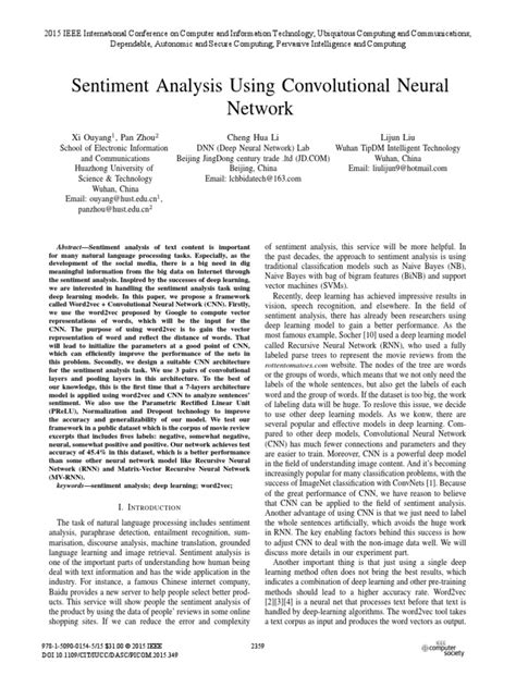sentiment analysis using convolutional neural network download free