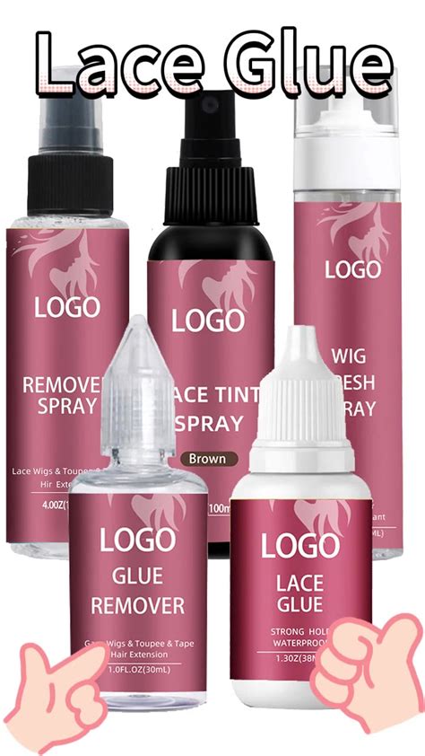 Custom Wig Install Boxes Private Label Waterproof Hair Tint Spray Lace