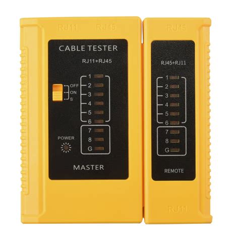 Тестер сетевого кабеля Тестовый инструмент RJ45 RJ11 RJ12 CAT5 CAT6 UTP ...