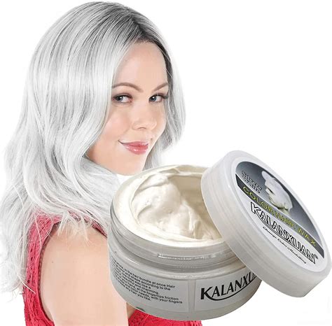 Temporary Hair Wax Colour White Hair Dye White Hair Wax Hair Style