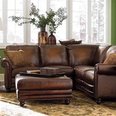 Leather Sectional Sofas Small At Harrison Johnson Blog