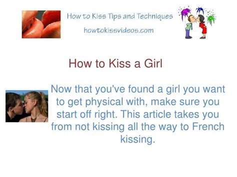 How To Kiss A Girl