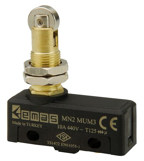 MICRO SWITCH TIPO 2 C PIN DE METAL TIPO RODILLO LARGO AUTOMAQ