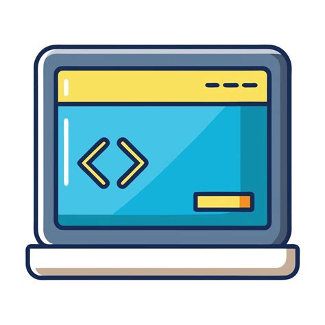Modern Terminal Window Icon With Code And Isolated Background 57978768