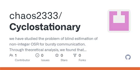 Cyclostationarytheconvolutionoftheosrpeakm At Main · Chaos2333