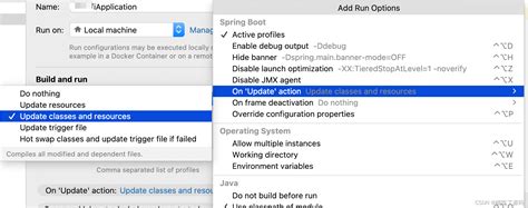SpringBoot热部署配置 modify options 为什么没有spring boot CSDN博客