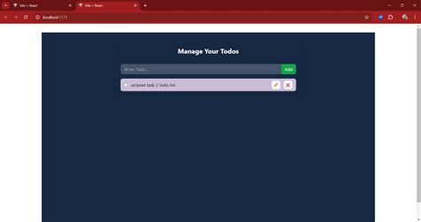 Vishesh Gaur On Linkedin React Vite Webdevelopment Javascript Frontend Programming Octanet