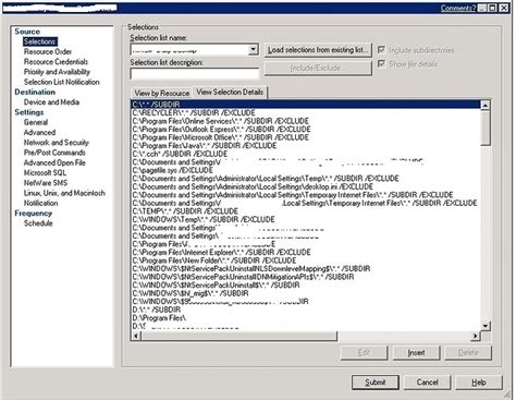 Selections In Backup Exec Security Spiceworks Community