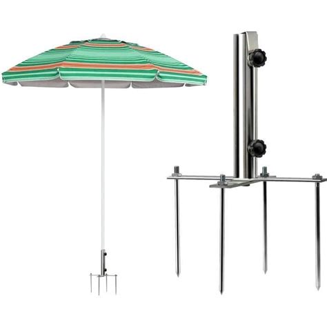 Piquet De Gazon Pour Parasol Piquet Parasol Plage Avec 4 Piquets