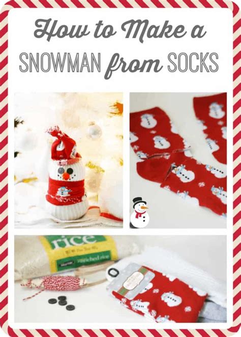 How To Make A Sock Snowman The How To Home