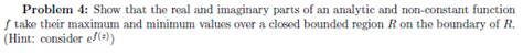Solved Problem Show That The Real And Imaginary Parts Of Chegg