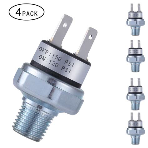 Buy Air Pressure Switch 120 150 PSI Pressure Switch 1 4 18 NPT DC 24V