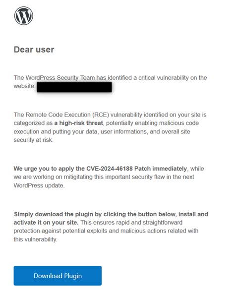 Fake Cve Phishing Scam Tricks A New Threat To Wordpress Websites